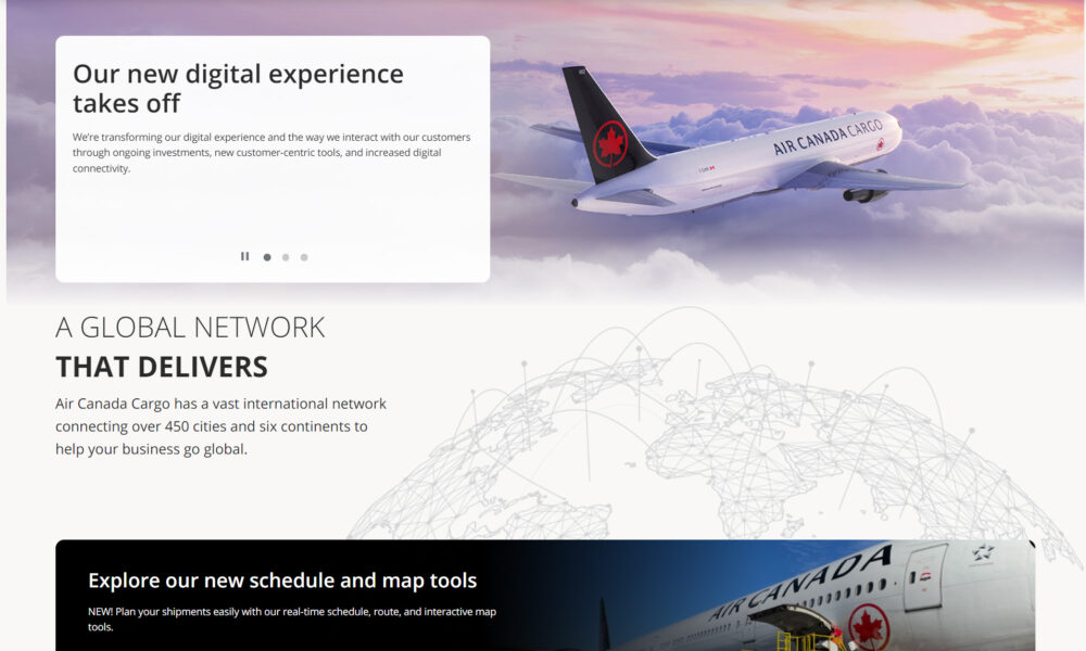 Air Canada Cargo lanza un nuevo sitio web con mejores funciones para ...